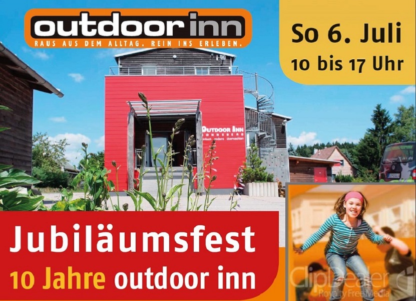 10 Jahre outdoor inn - Feiern Sie mit uns! - outdoor inn - Thüringer Wald